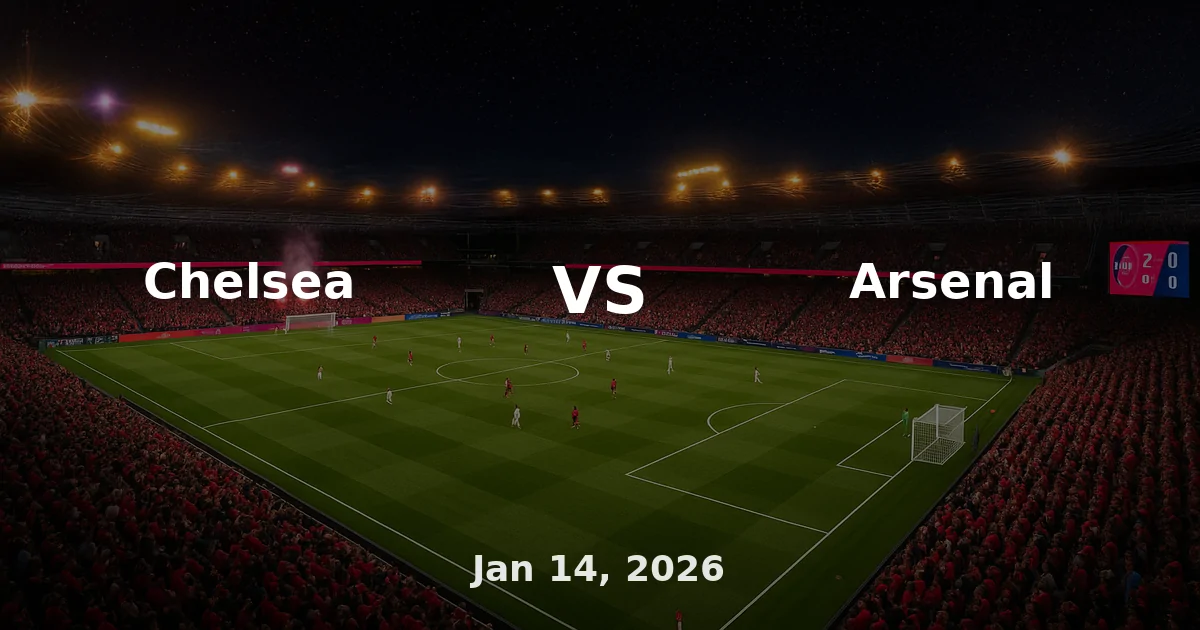 Chelsea vs Arsenal Match Preview - Jan 14, 2026