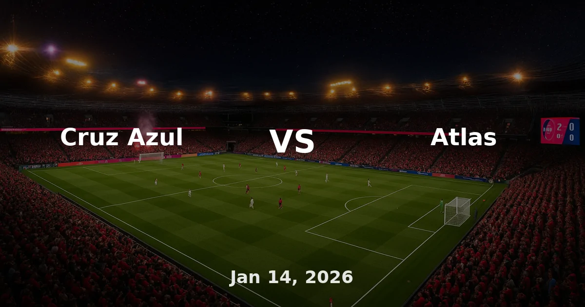Cruz Azul vs Atlas Match Preview - Jan 14, 2026