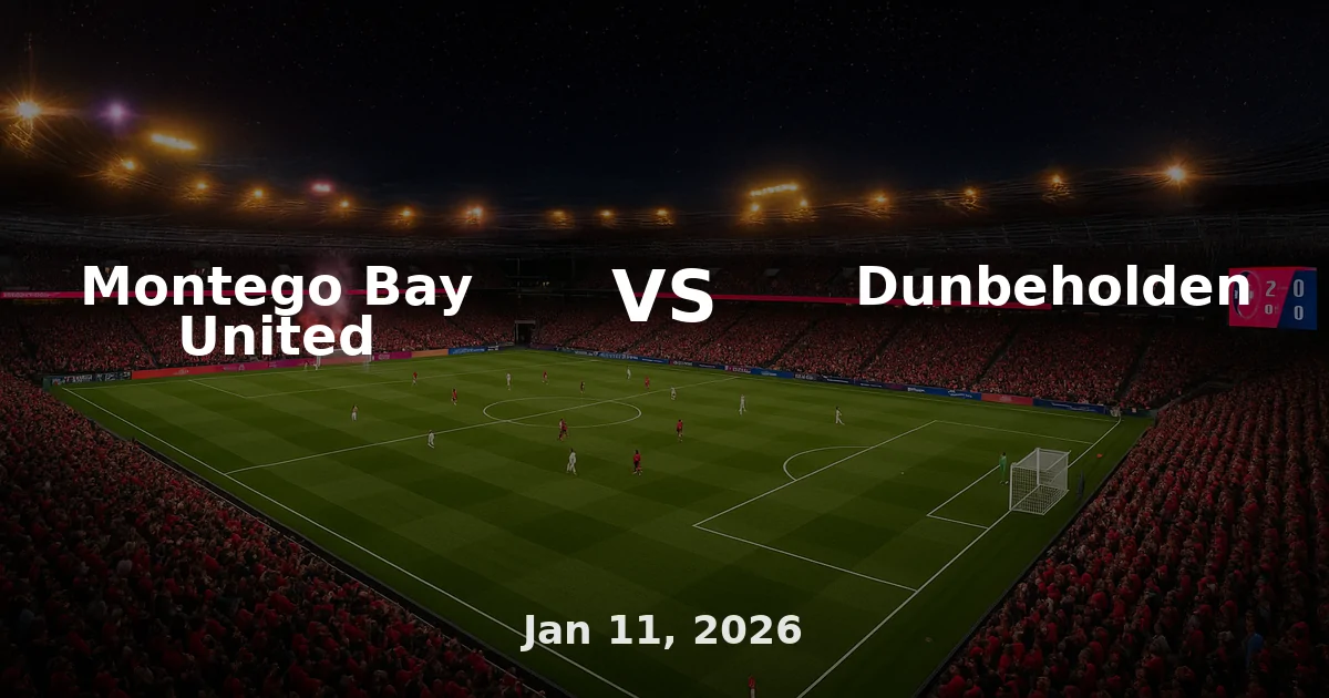Montego Bay United vs Dunbeholden Match Preview - Jan 11, 2026